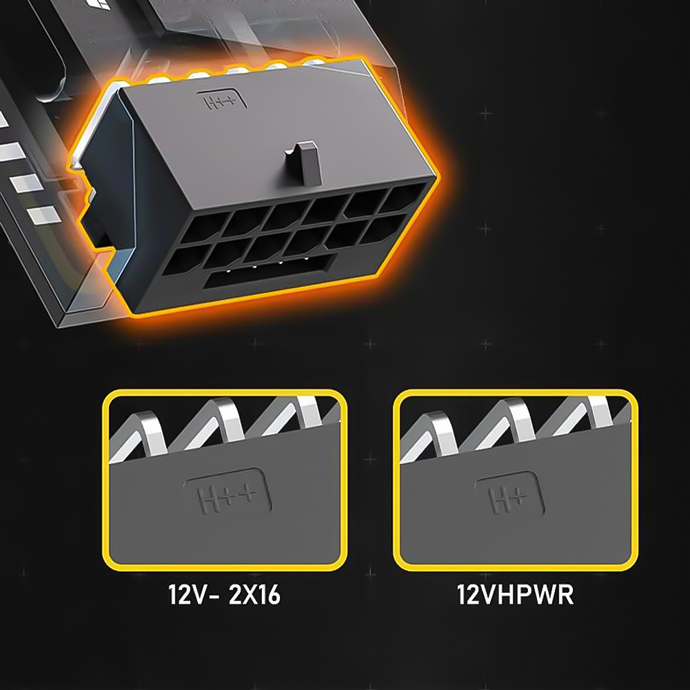 Adaptador HPWR 600W 12 + 4 Pinos 12V 16 12VHPWR Para RTX 3090Ti 4070Ti ...