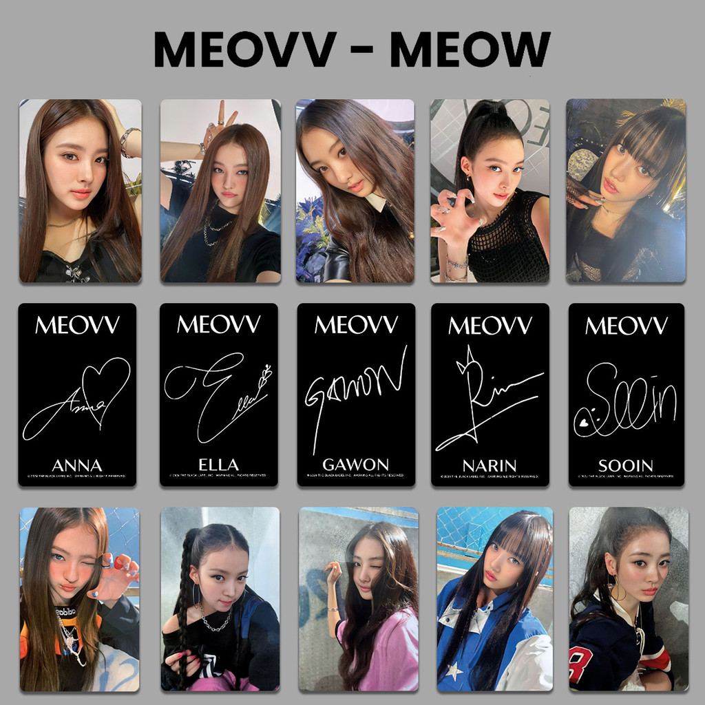 Álbum Kpop Idol MEOVV Transmissão MEOW Photocards | Shopee Brasil