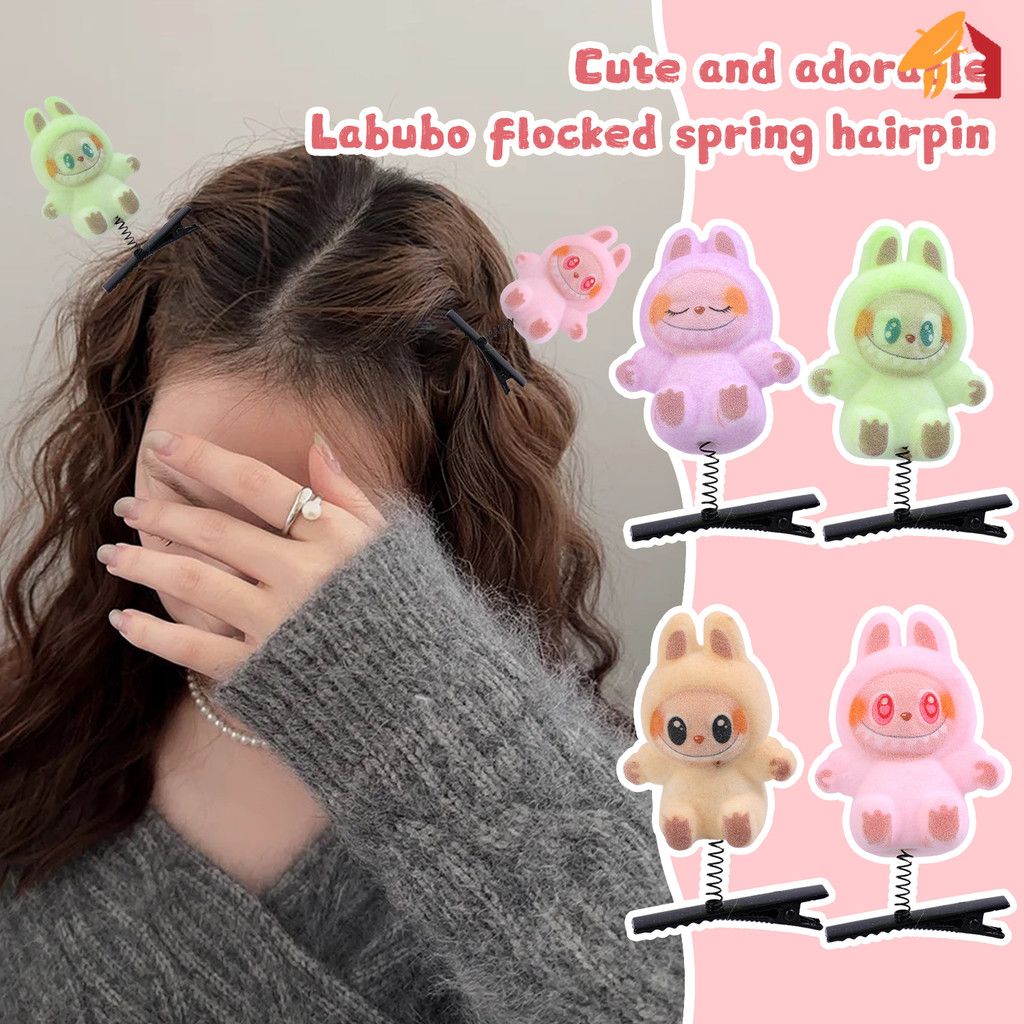 Grampo De Cabelo De Mola De Pelúcia LABUBU Exclusivo-Fantasia De ...