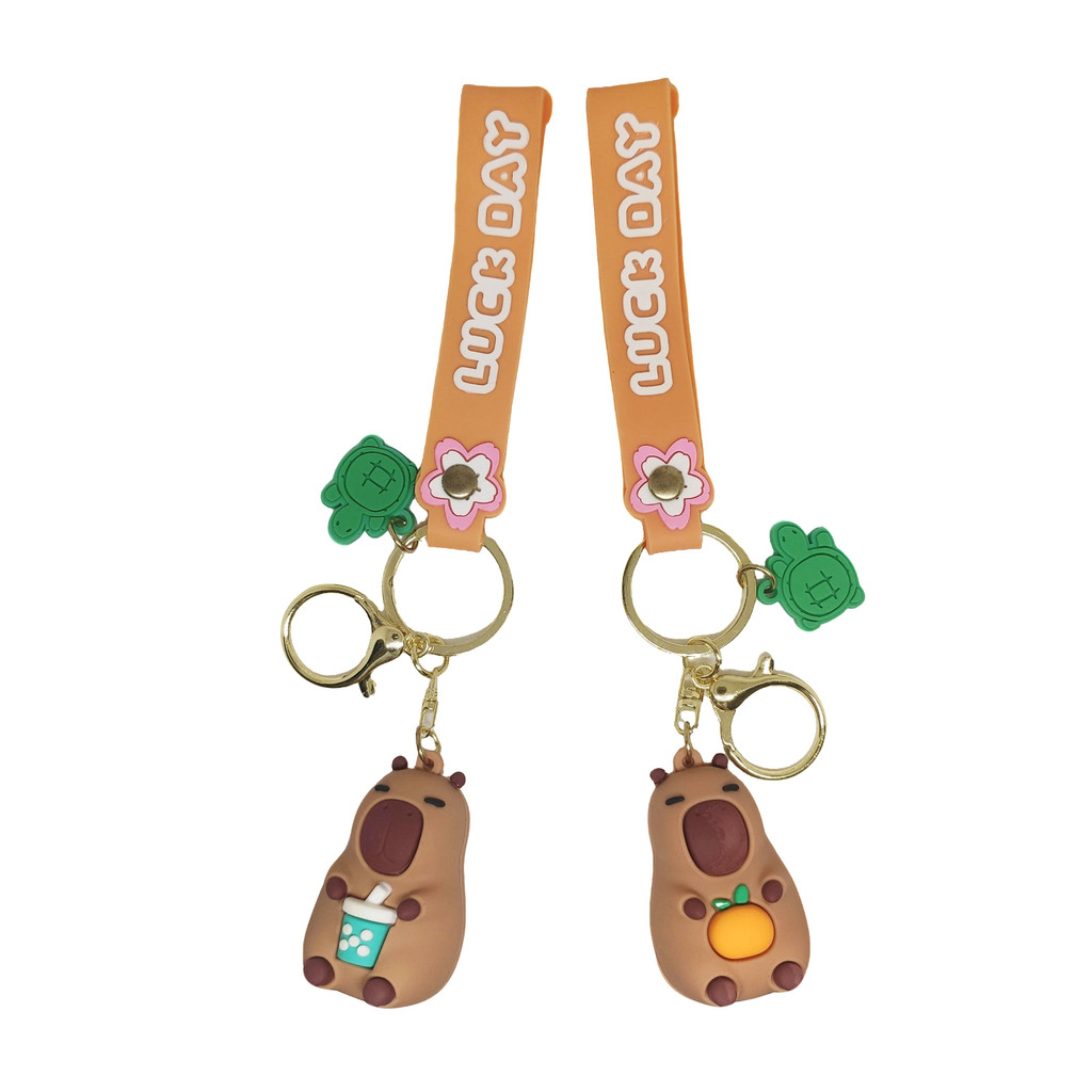 Chaveiro Capivara com Pingente e Alça | Shopee Brasil