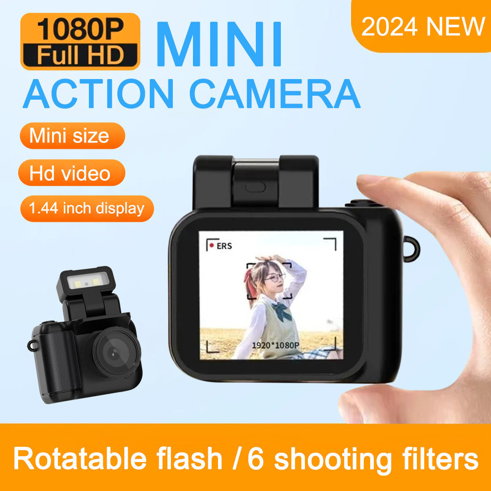 Mini Câmera Única Reflex Micro CMOS Com Flash E Base De Bateria ...