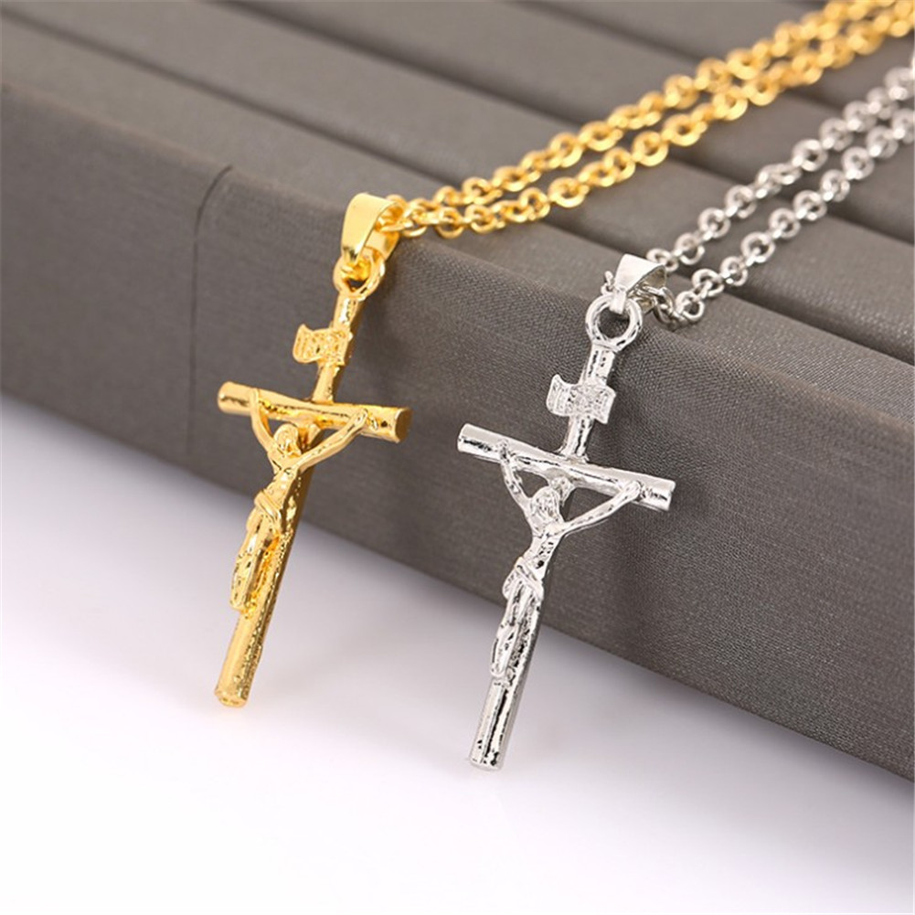 Moda Religiosa Cristão Deus Cruz Crucifixo Pingente Colar Para Homens ...