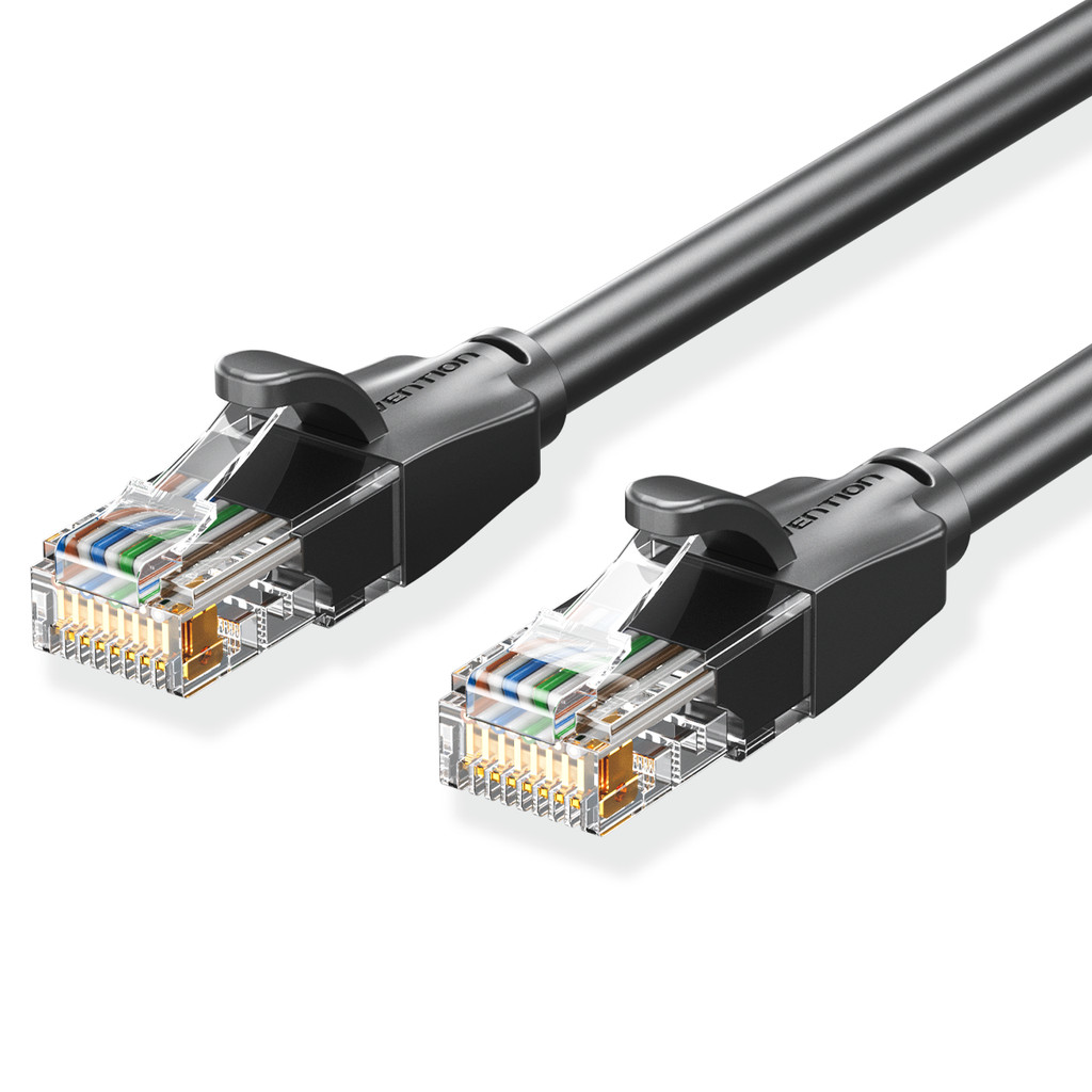 Cabo Lan Giga Ethernet Cat 6 Deluxe Vention 15 Metros 1gbps | Shopee Brasil