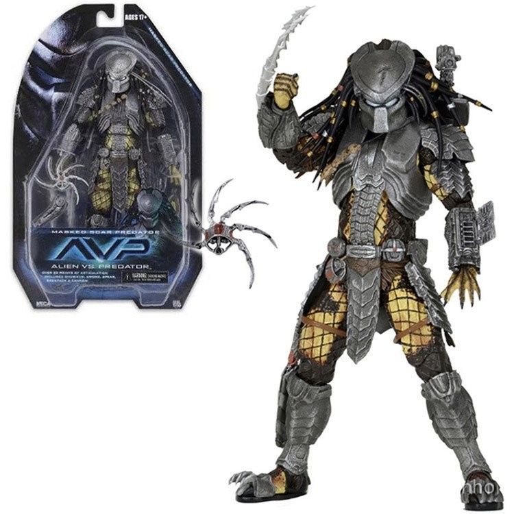 NECA Predator AVP Jagged 15a Onda Cicatriz das 14 Ondas Modelo de ...