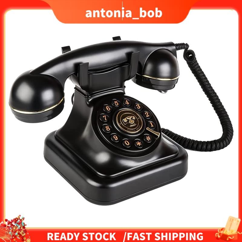 Telefone Fixo Retrô , Telefones Fixos Vintage Antigos Com Sino De Metal ...