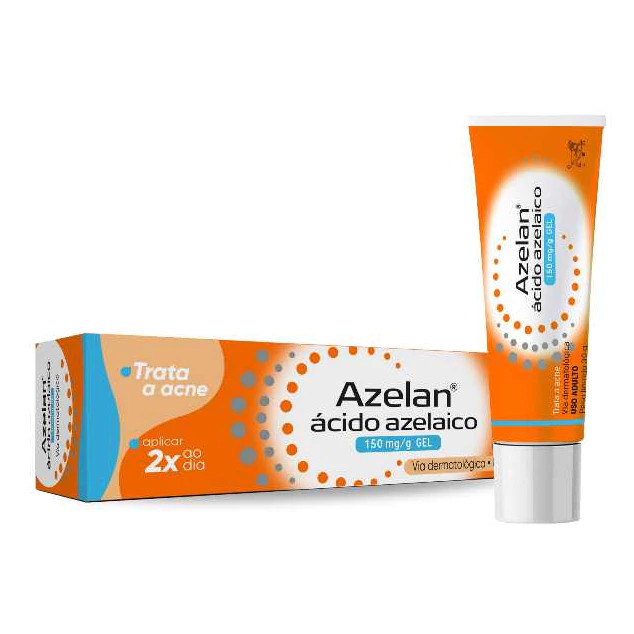 Azelan 150mg/g GEL Ácido Azelaico Para Tratamento De Acne 30g | Shopee ...