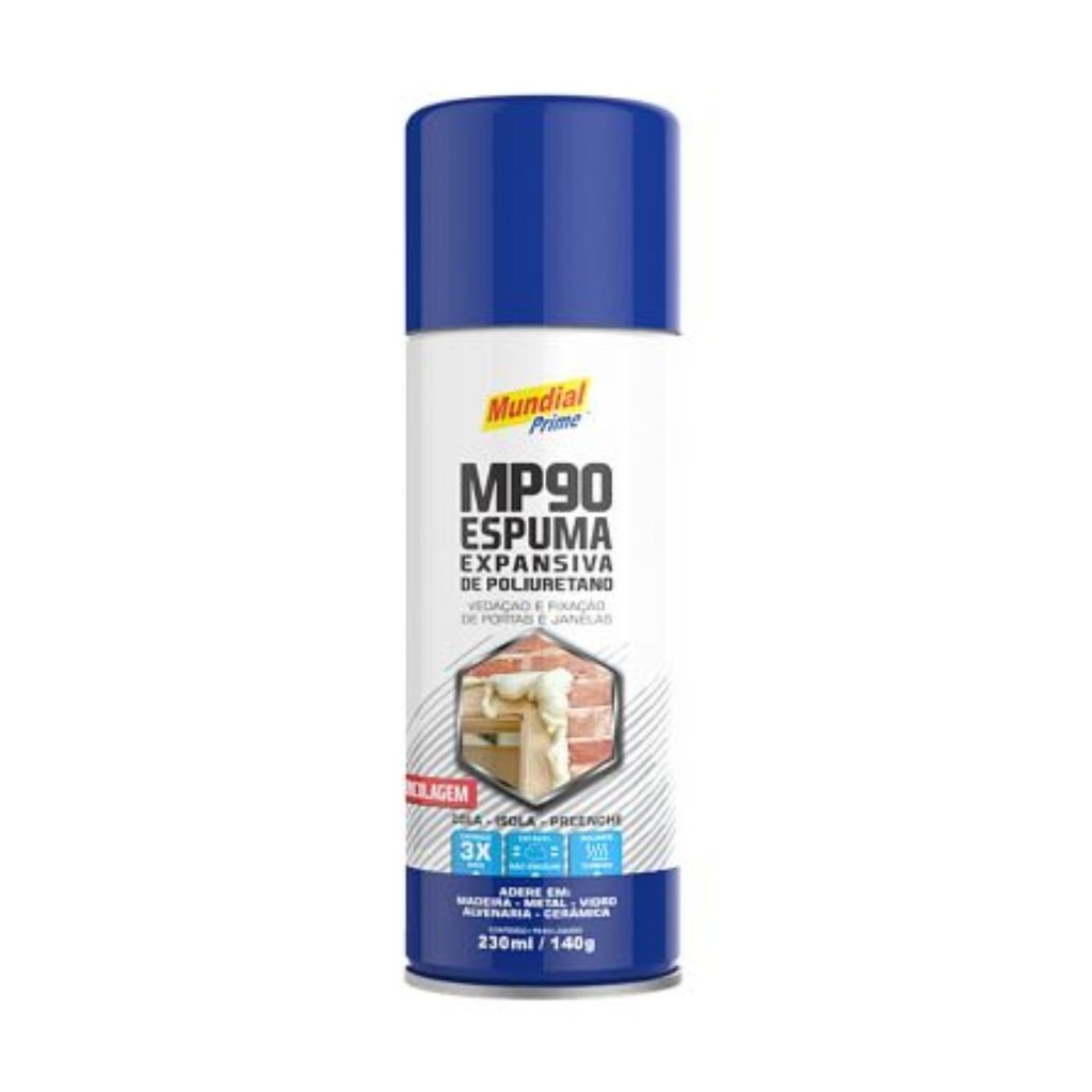 Espuma Expansiva Poliuretano 340g Mundial | Shopee Brasil