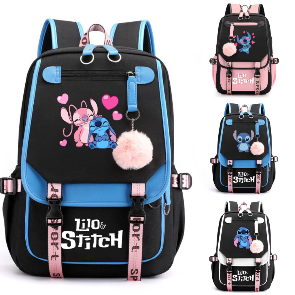 STITCH Interstellar Bebê Casual Oxford Pano Escola Schoolbag Elementar ...