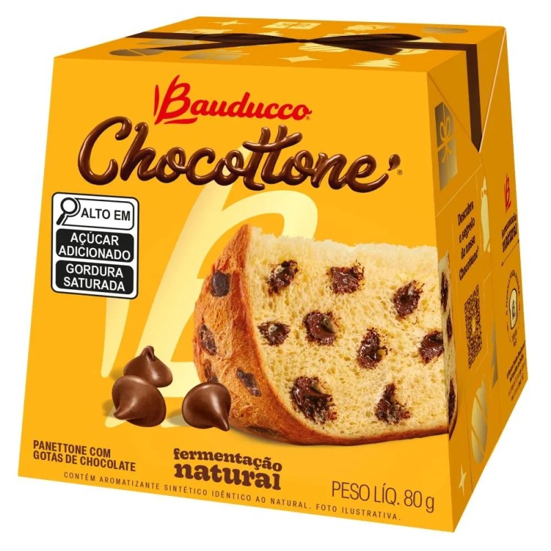 Mini Chocotone Bauducco 80g | Shopee Brasil