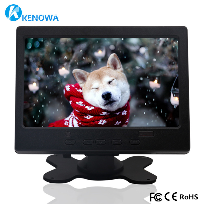 7 Polegada industrial LCD 1024x600 IPS monitor HDMI HD AV VGA Tela De ...