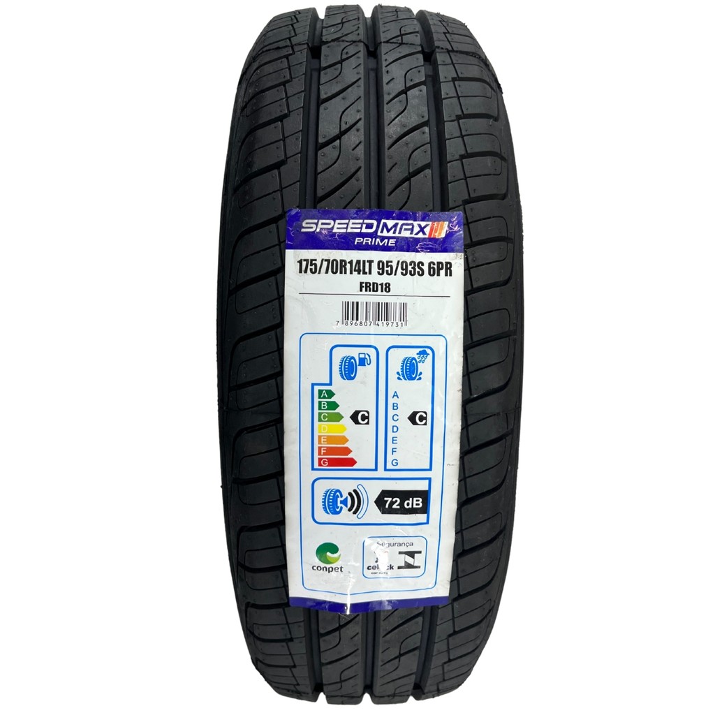 PNEU 175/70R14C LT 95/93S FRD18 SPEEDMAX PRIME LONADO CARGA MONTANA SAVEIRO HOOGAR STRADA ...