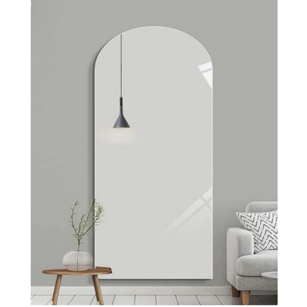 Espelho Semi Oval Orgânico 120x50 Lapidado Decorativo C/Fita Dupla Face ...