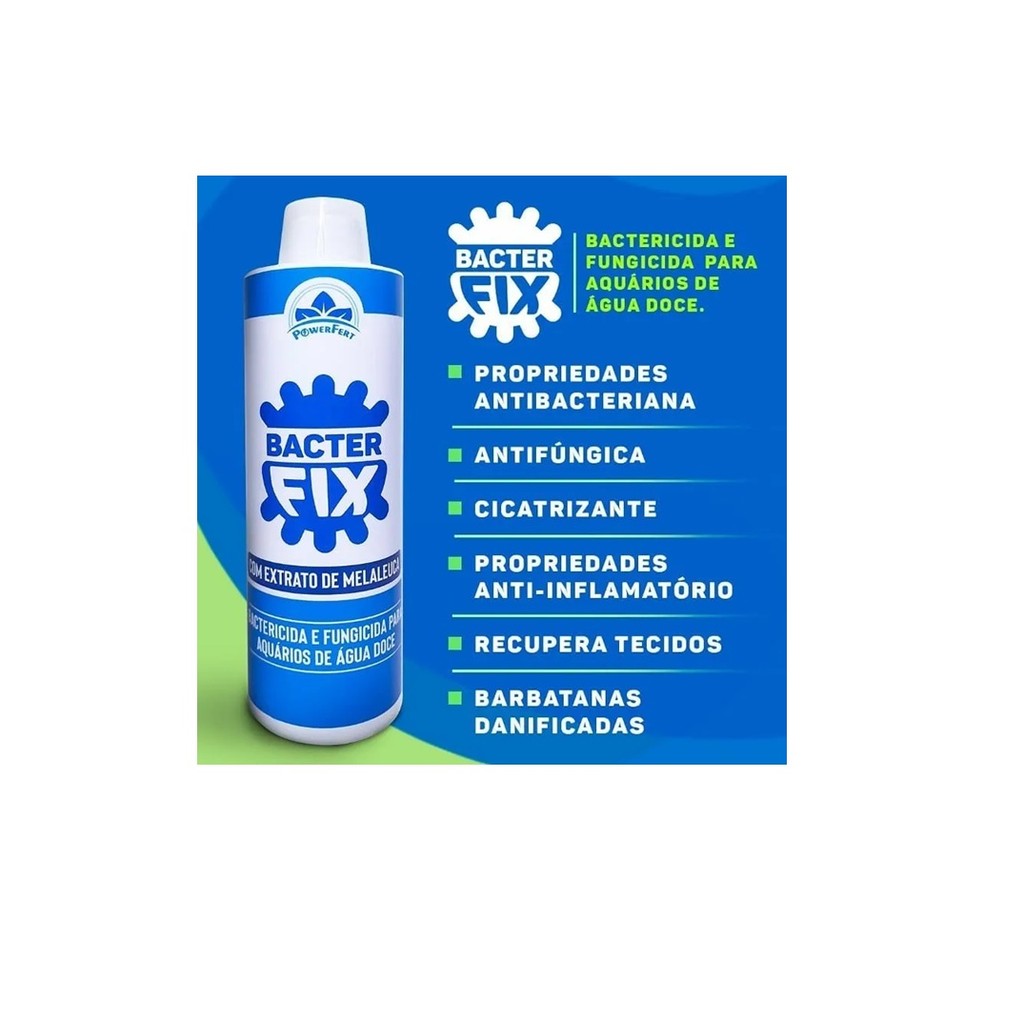 Bactericida E Fungicida Bacter Fix 50ml Powerfert | Shopee Brasil