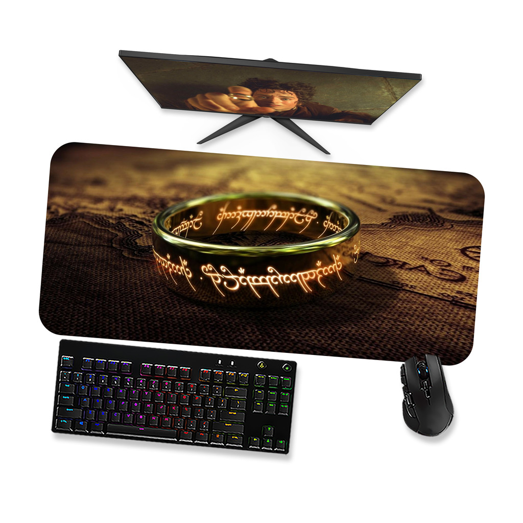 Mouse pad SENHOR DOS ANÉIS - O UM ANÉL 2 - Mousepad Gamer 90x40 80x40 ...