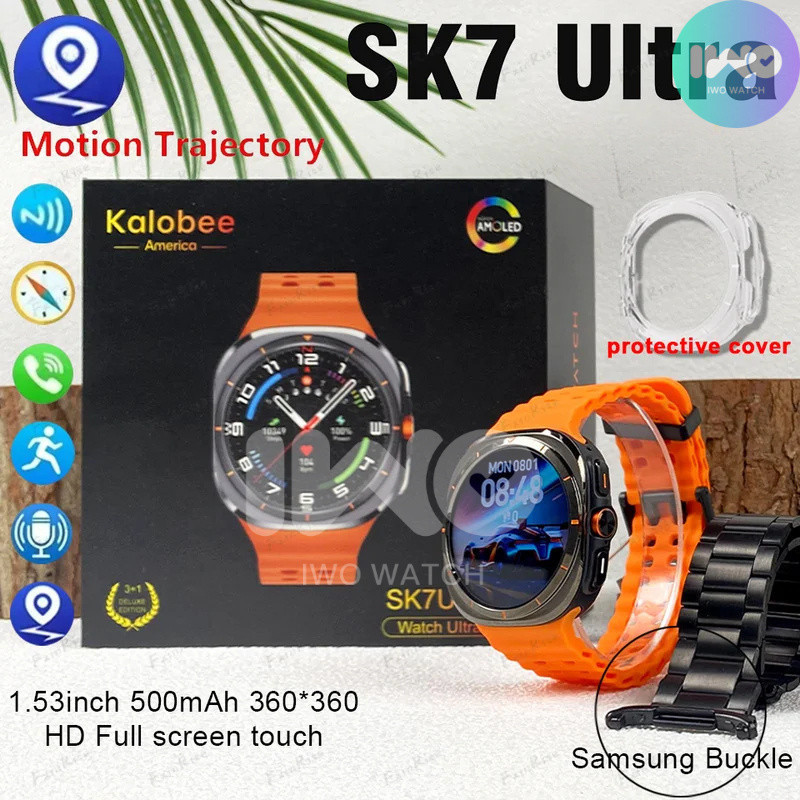 Novo Galaxy Smartwatch Relógio Inteligente SK7 Ultra Masculino Tela ...