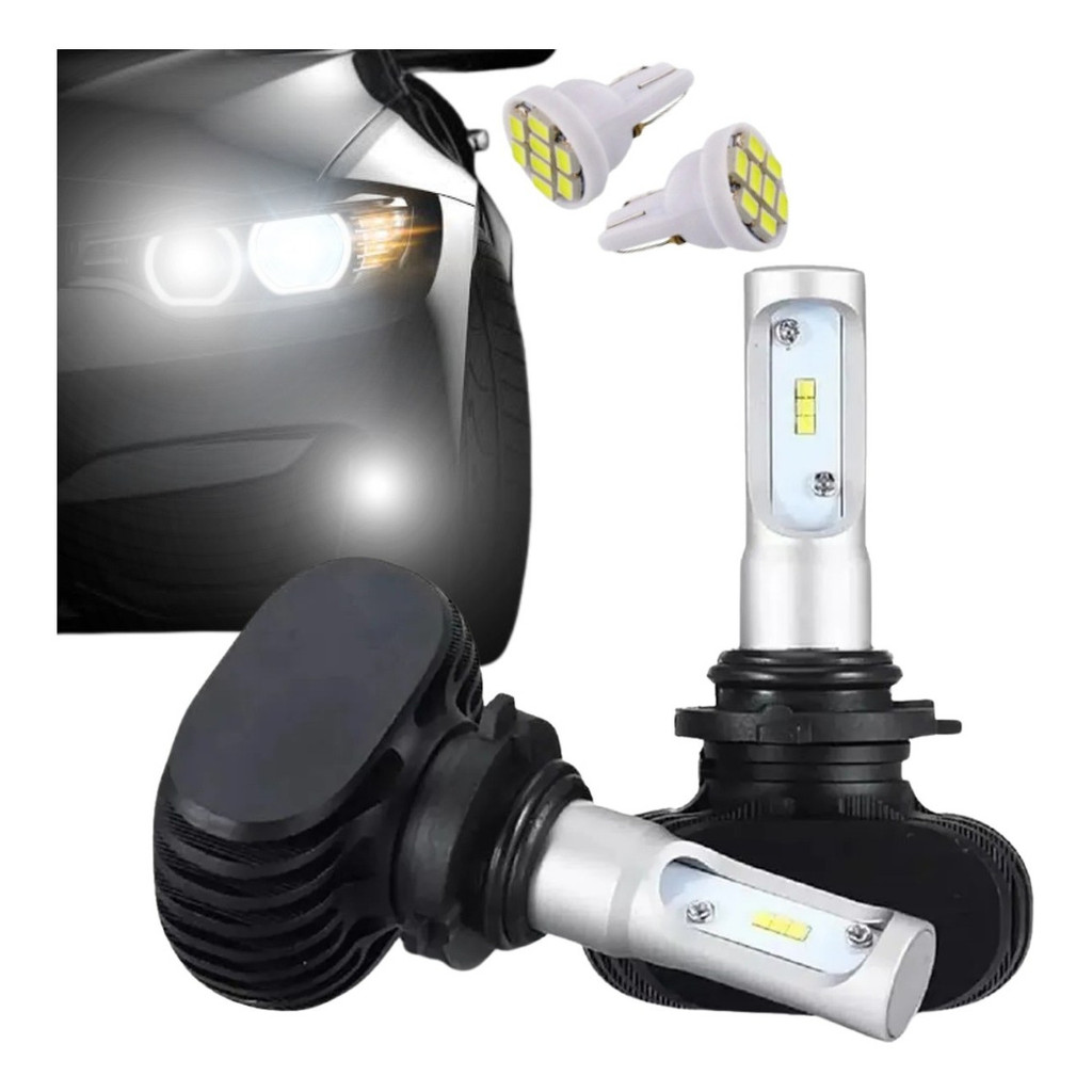 Kit Lampada Ultra Led Farol Carro Super Branca Xenon 6000k | Shopee Brasil