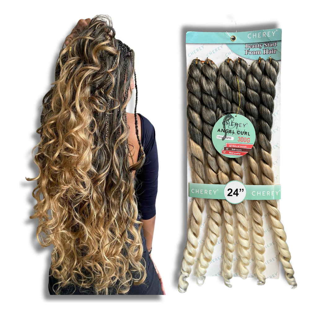 Cabelo Angel Jumbo Ondulado French Curl Braids Cherey 400g | Shopee Brasil