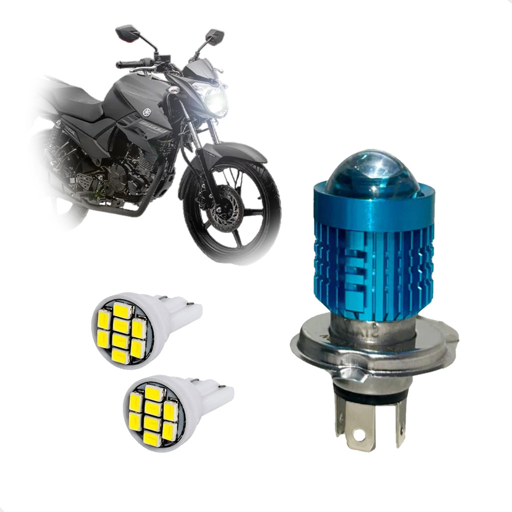 Lâmpada Led Moto H4 St-G301 Bombillo 6500k Alto Baixo Titan 125/150/160/ CB 300 XRE 300 190 ...