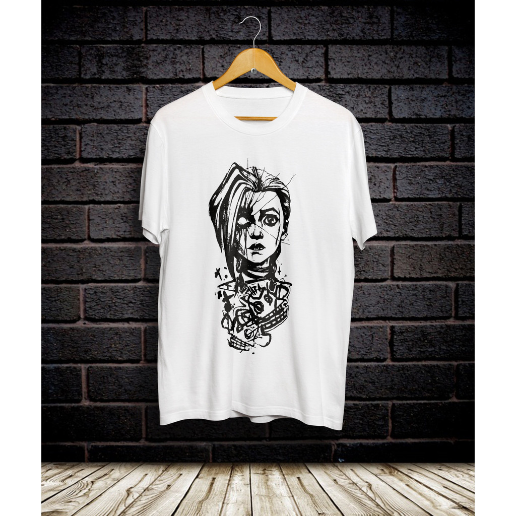 Camiseta Unisex Oversize "Jinx Monochrome Mayhem" 100% Algodão | Shopee ...