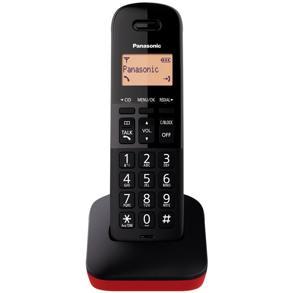 Telefone Fixo Sem Fio Panasonic KX-TGB310LAR (1 Base) 110V/60HZ | Shopee Brasil