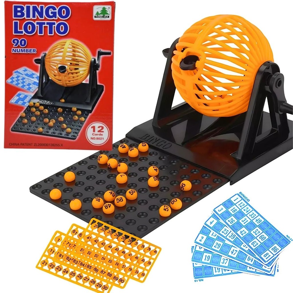 Jogo Bingo Lotto Com 90 Números 12 Cartelas - Castela | Shopee Brasil