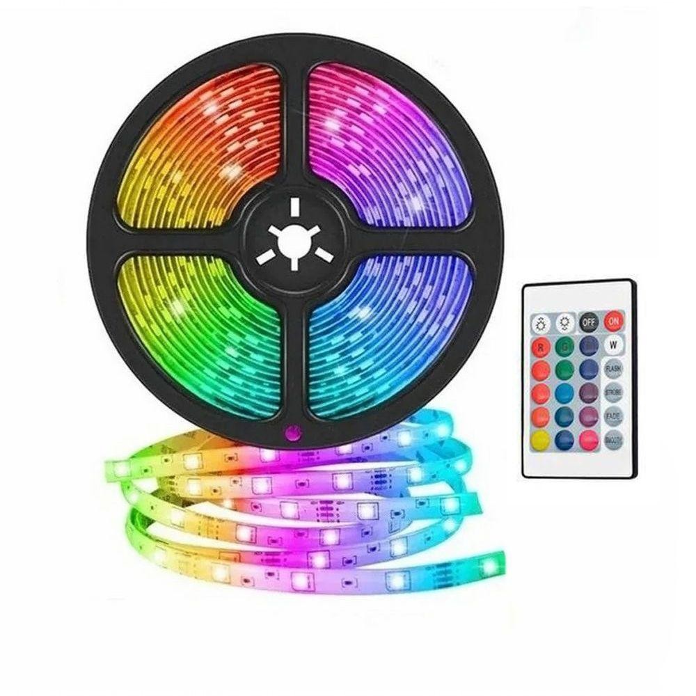 Fita Led Strip Lâmpada Rgb Usb 3m Iluminação Fundo Tv, Computador E ...