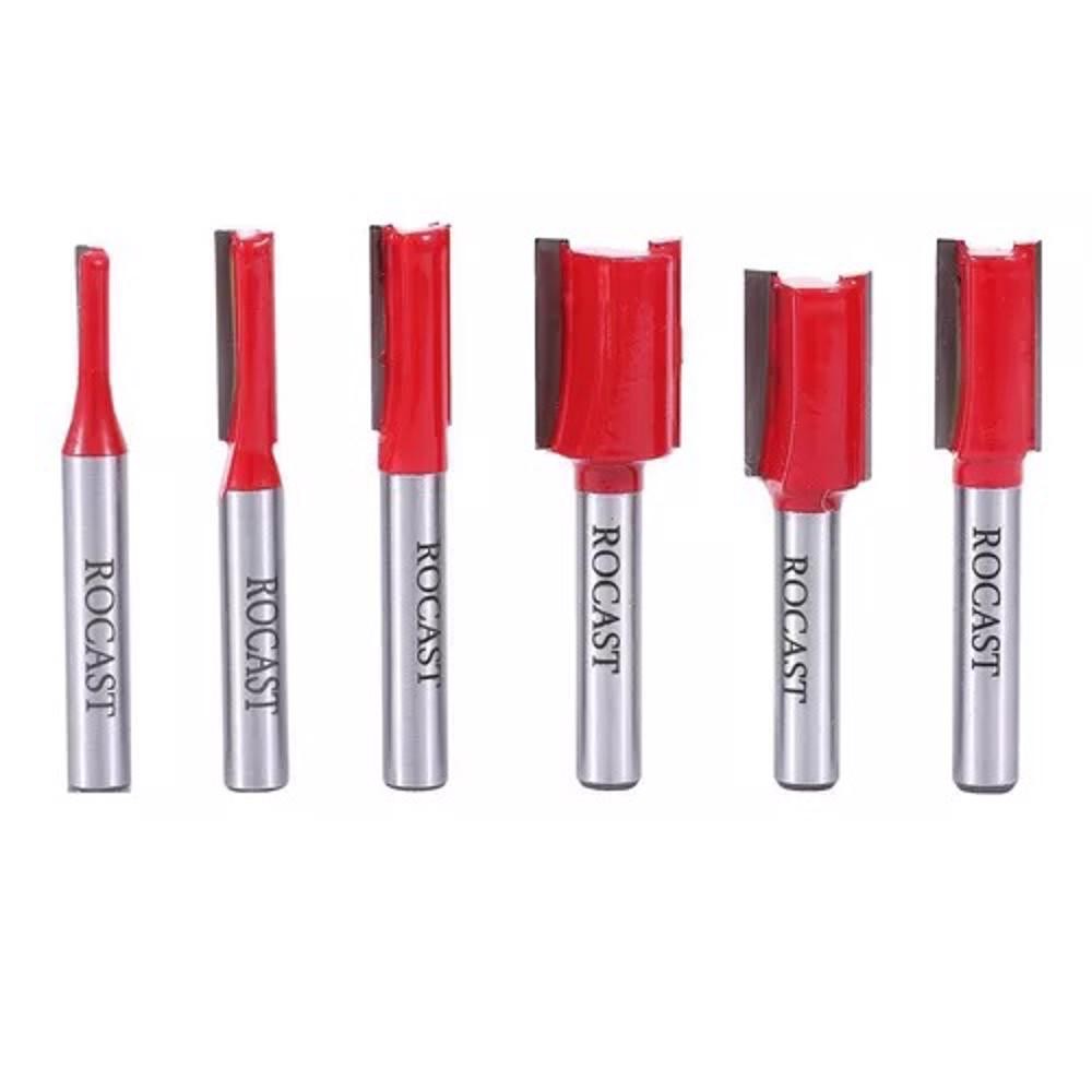 Jogo De Fresas tupia 6 peças H1/4 Rocast 910019 | Shopee Brasil