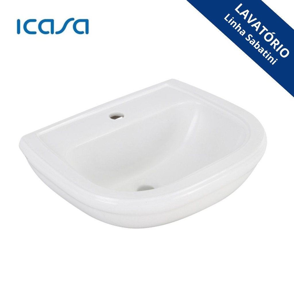 Lavatório para Coluna Sabatini IL500 53x44cm Branco | Shopee Brasil