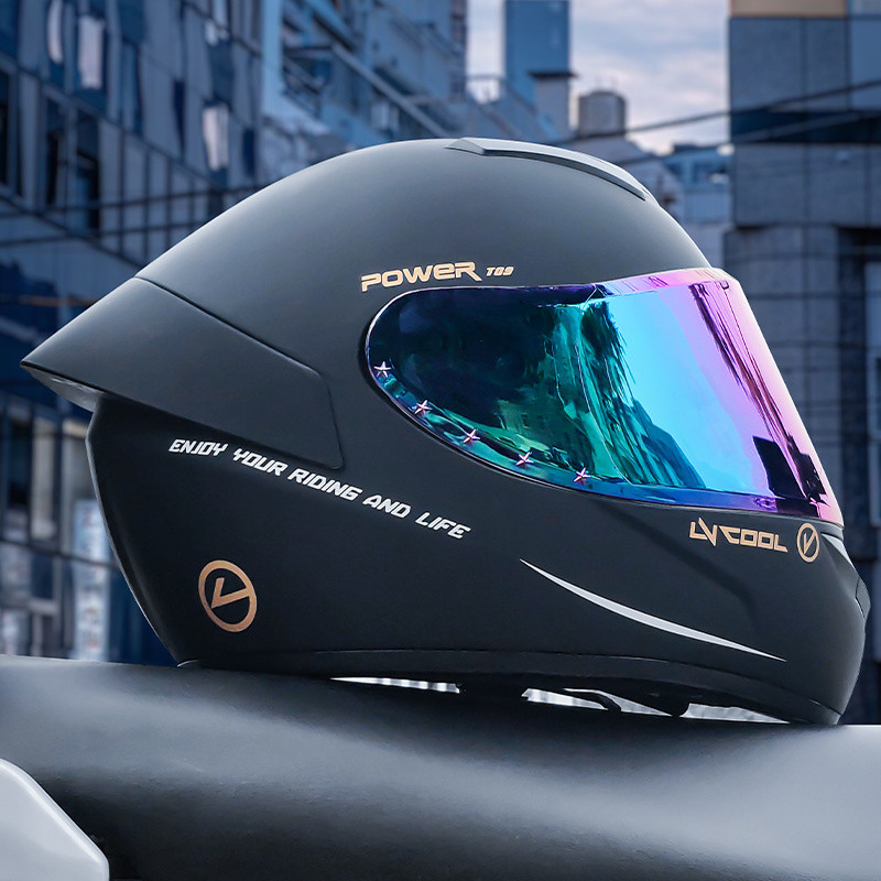 Capacete de motocicleta certificado 3c, masculino, feminino, cauda grande, capacete completo ...