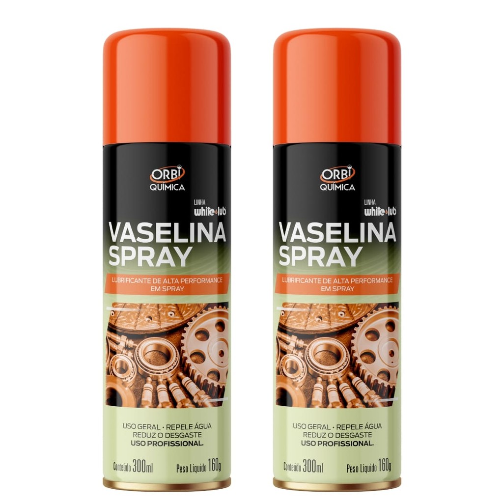Kit 2 Unidades Vaselina Spray 300 Ml Lubrificante | Shopee Brasil
