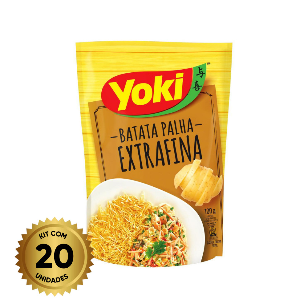 BATATA PALHA EXTRAFINA YOKI 100G - 20UN | Shopee Brasil