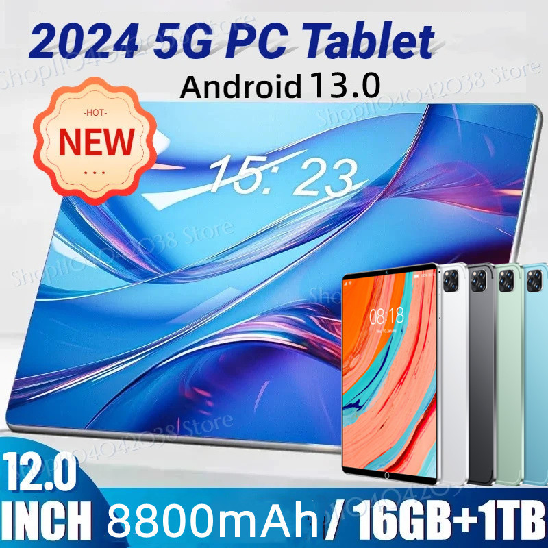 2025 novo estilo Tablet PC 5G Android13.0 12-Polegada versão Global ...