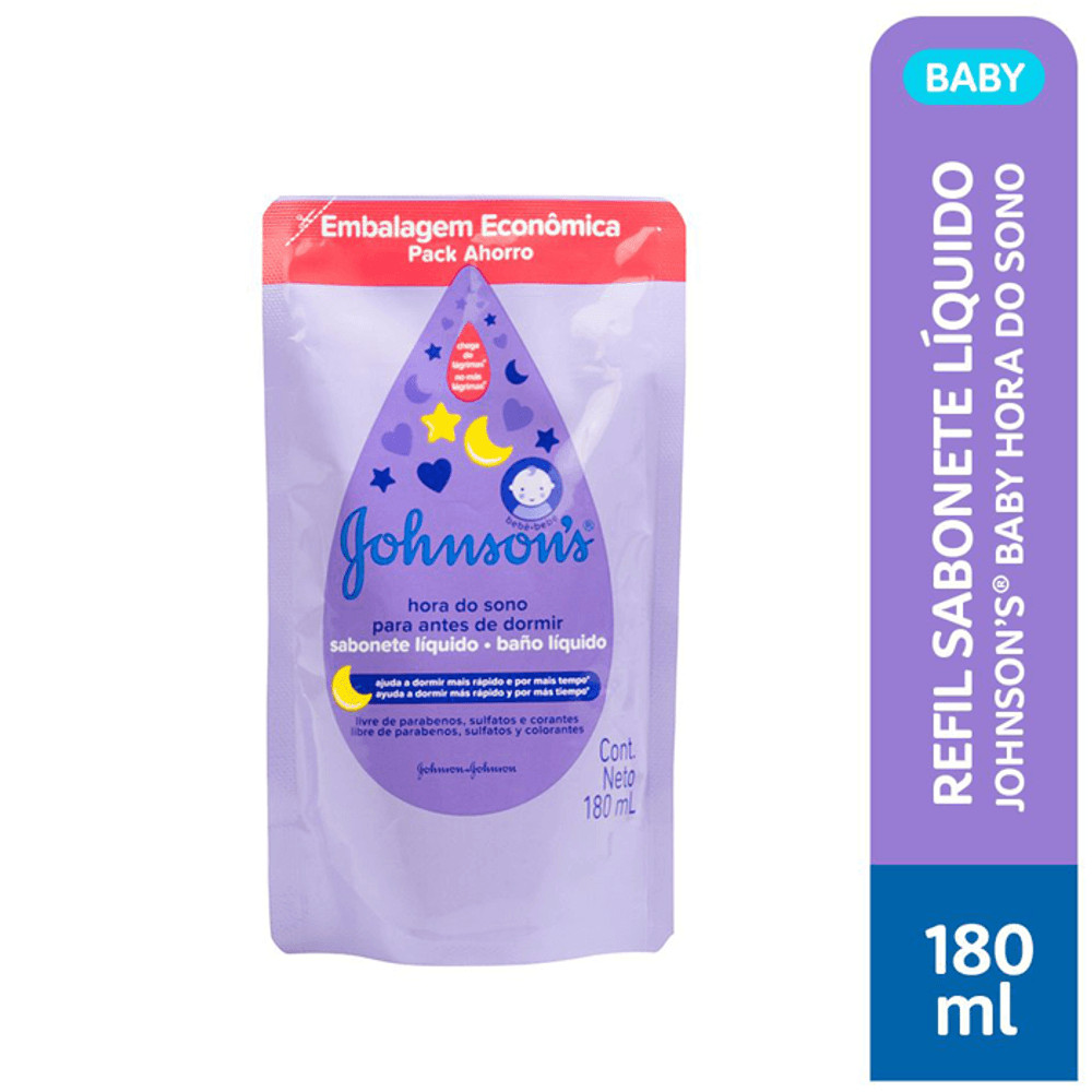 Sabonete Liquido Johnsons Baby Refil Sono 180ml | Shopee Brasil