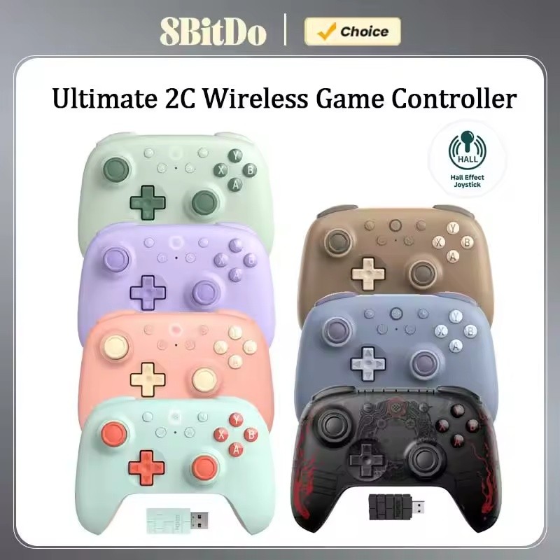 Controlador De Jogo Sem Fio 8Bitdo Ultimate 2C Com Efeito Hall , Bluetooth 2.4G Para PC ...