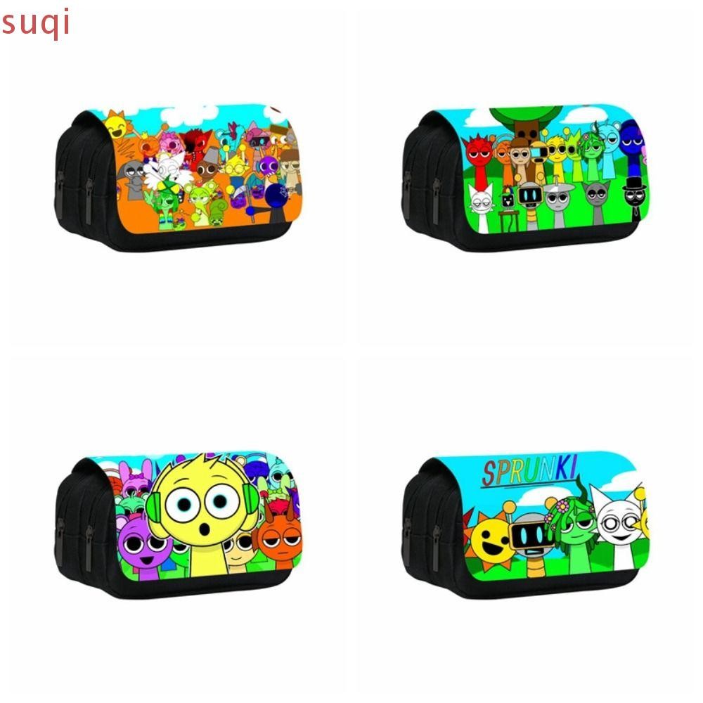 Bolsa Para Caneta SUQI , Lápis Sprunki De Grande Capacidade De Dois ...