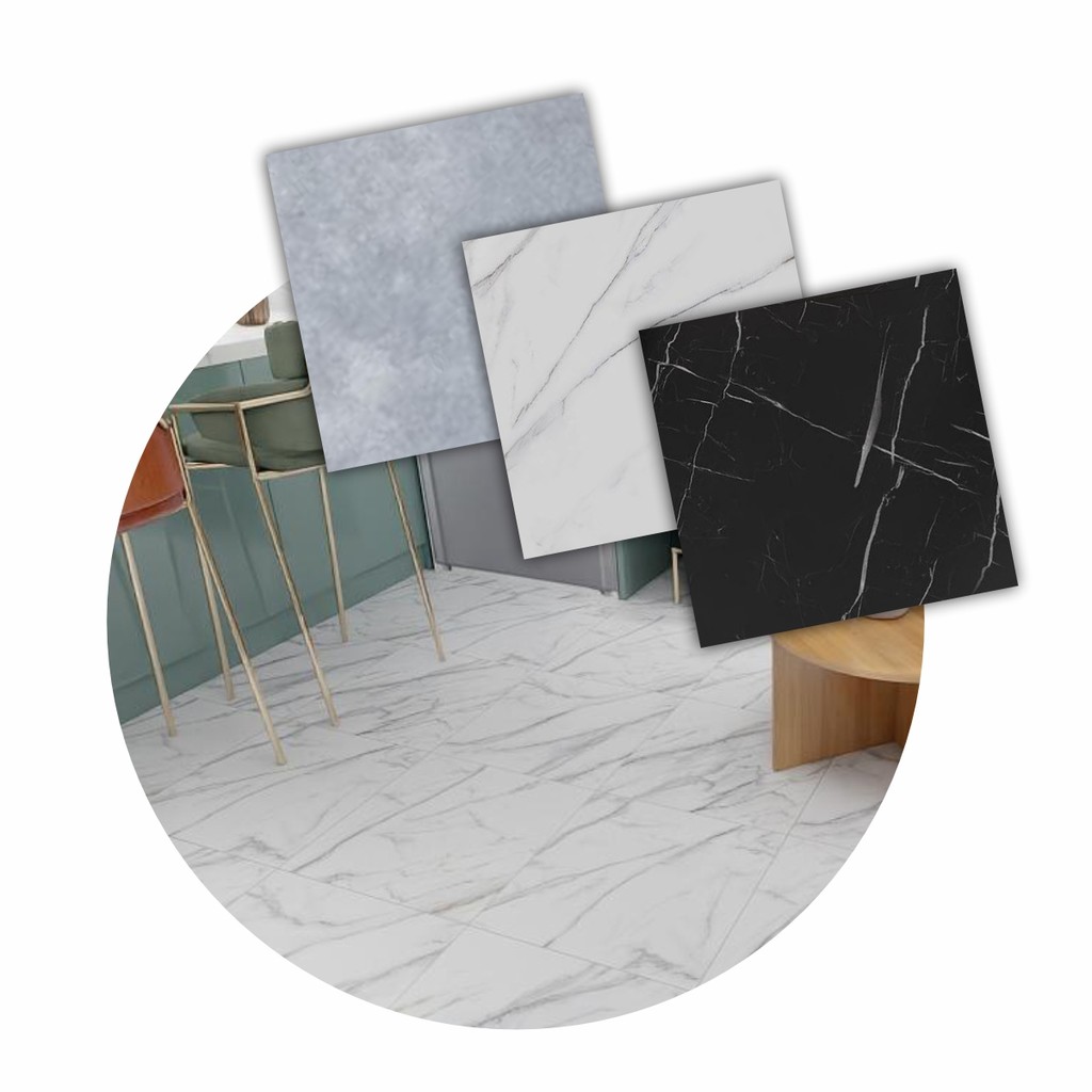 Piso Vinilico Autocolante Placa 46X46 Caixa 1 M2 | Shopee Brasil