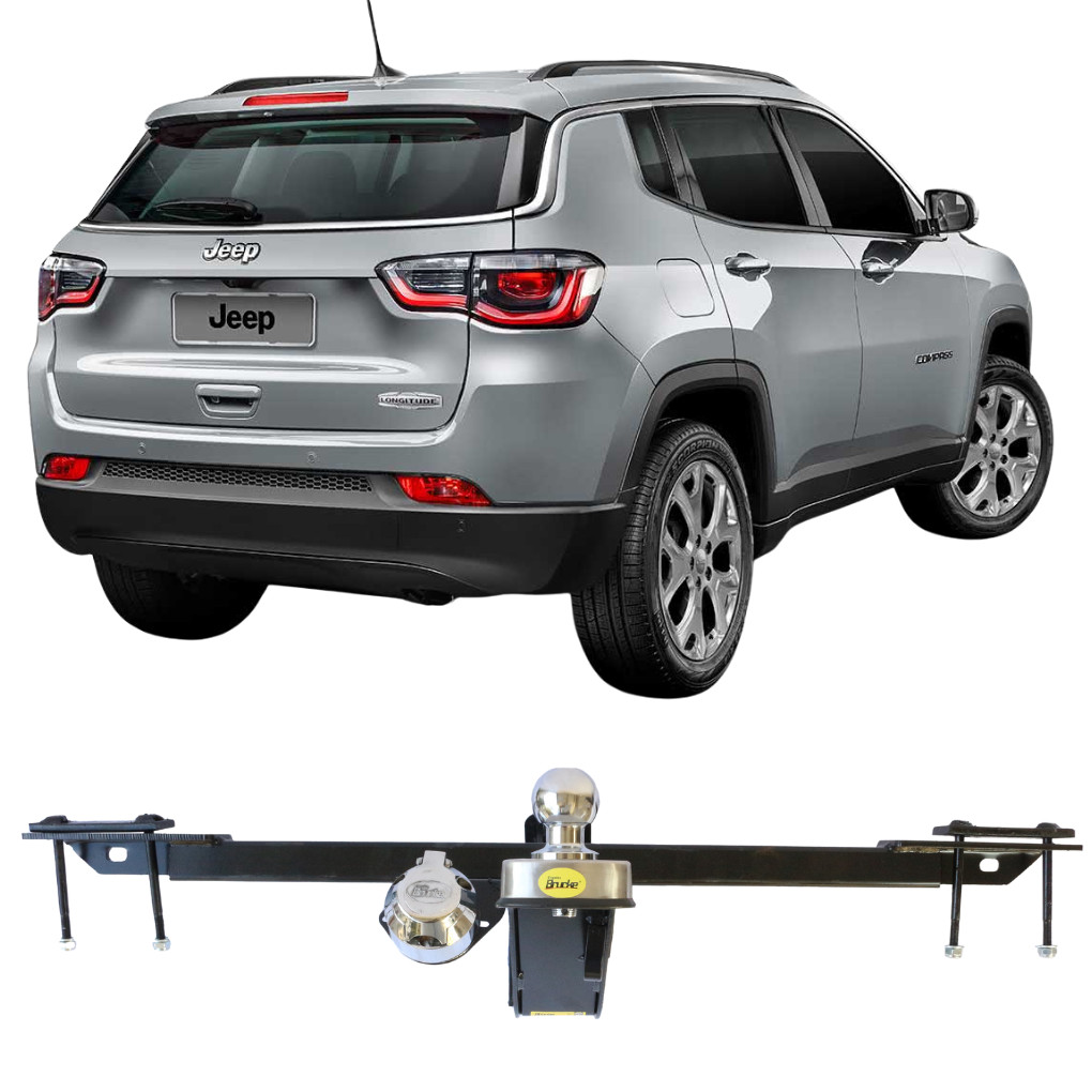 Engate Fixo Jeep Compass TD 4x4 350 2021 A 24 Reboque 700kg | Shopee Brasil