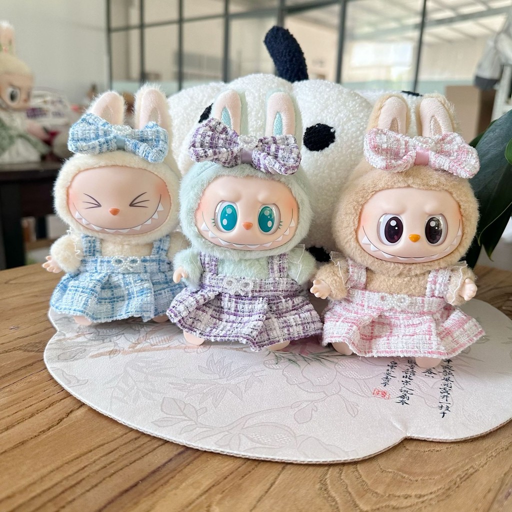 Boneca Labubu de 17cm com Roupas Fofas, Mini Boneca de Pelúcia ...