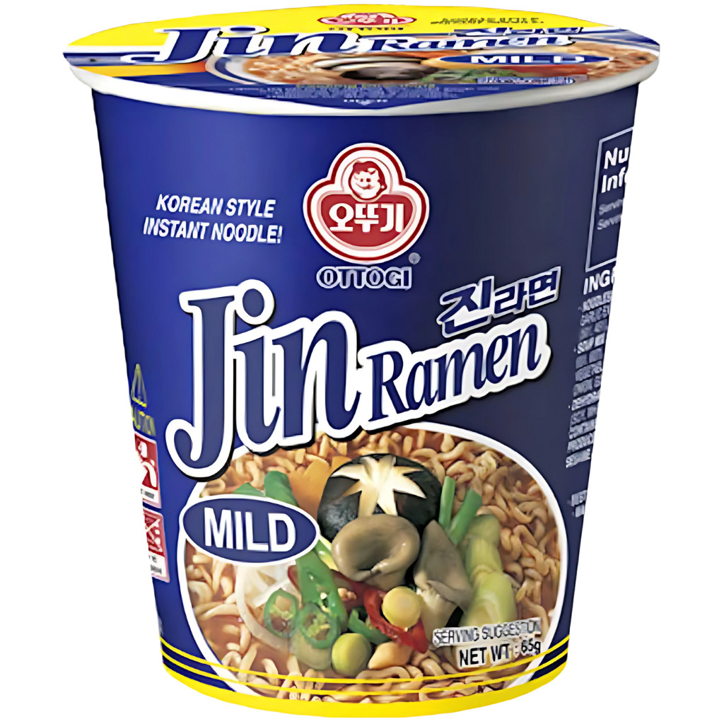Lamen Coreano Copo Ottogi Jin Ramen Suave 65g | Shopee Brasil