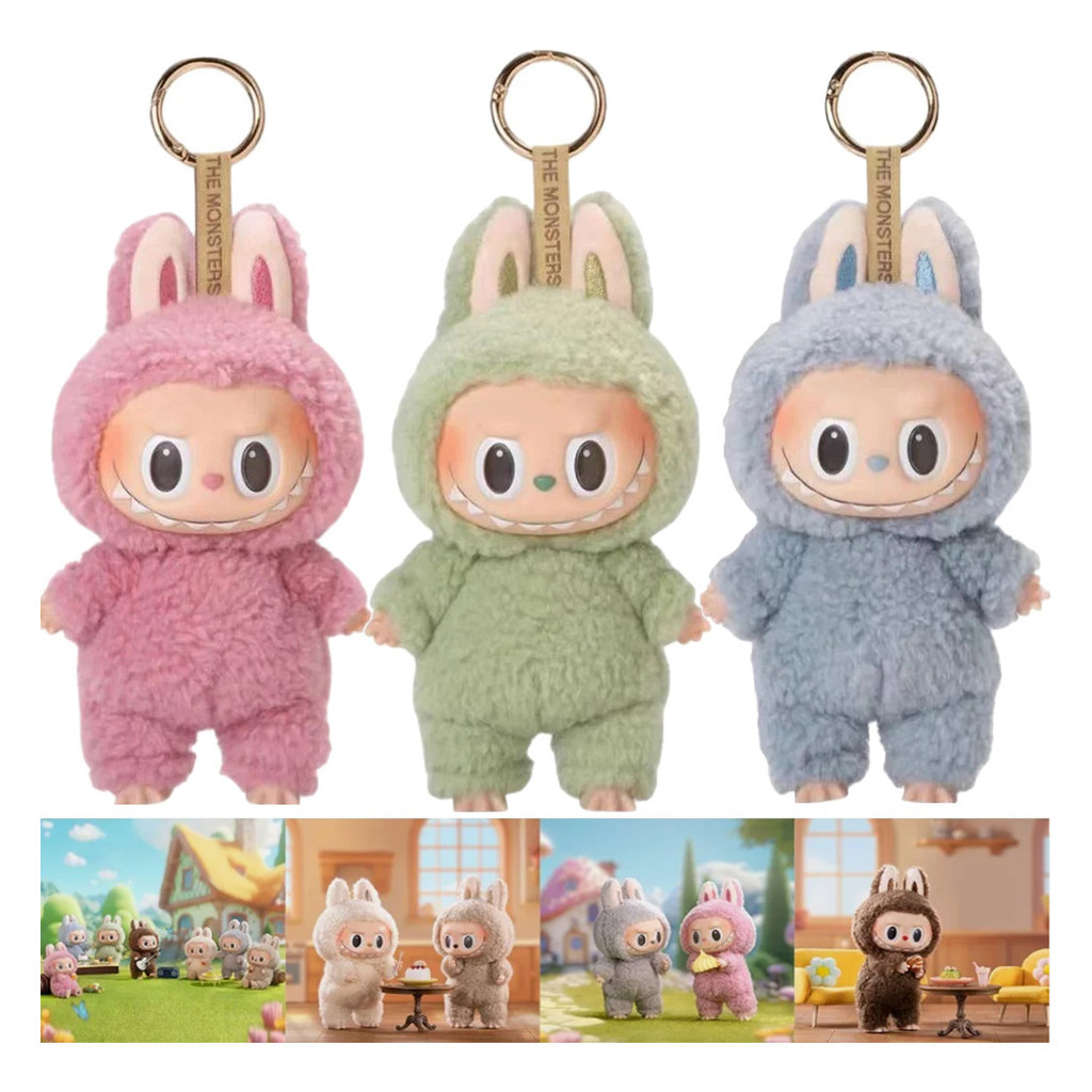 Chaveiros De Pelúcia E Vinil Labubu Macaron Monsters | Shopee Brasil