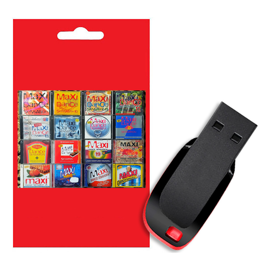 Pendrive Musical Mp3 Maxi Dance Sensation 54 Albuns | Shopee Brasil