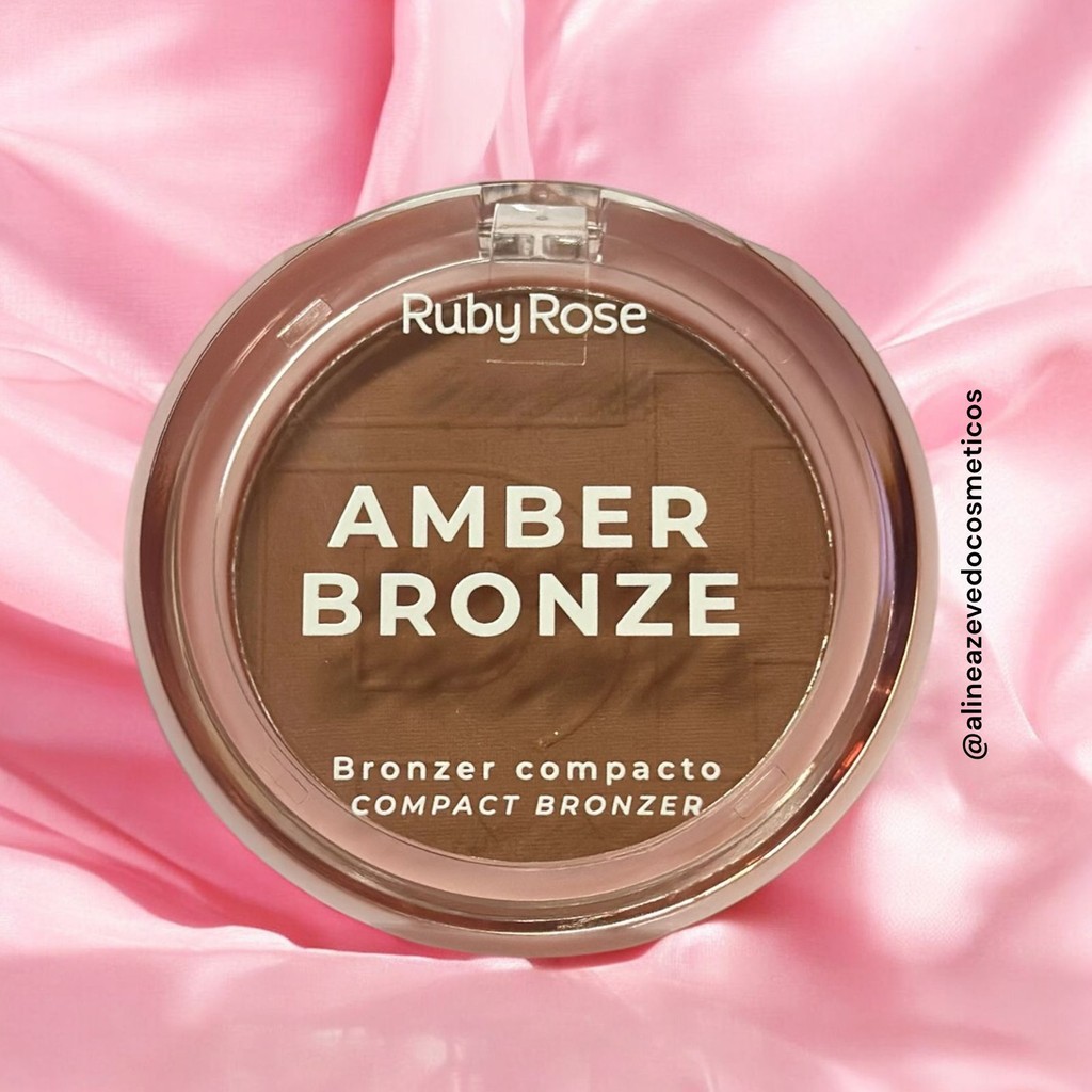 Bronzer Compacto Amber Honey Glow Ruby Rose | 7g | Shopee Brasil