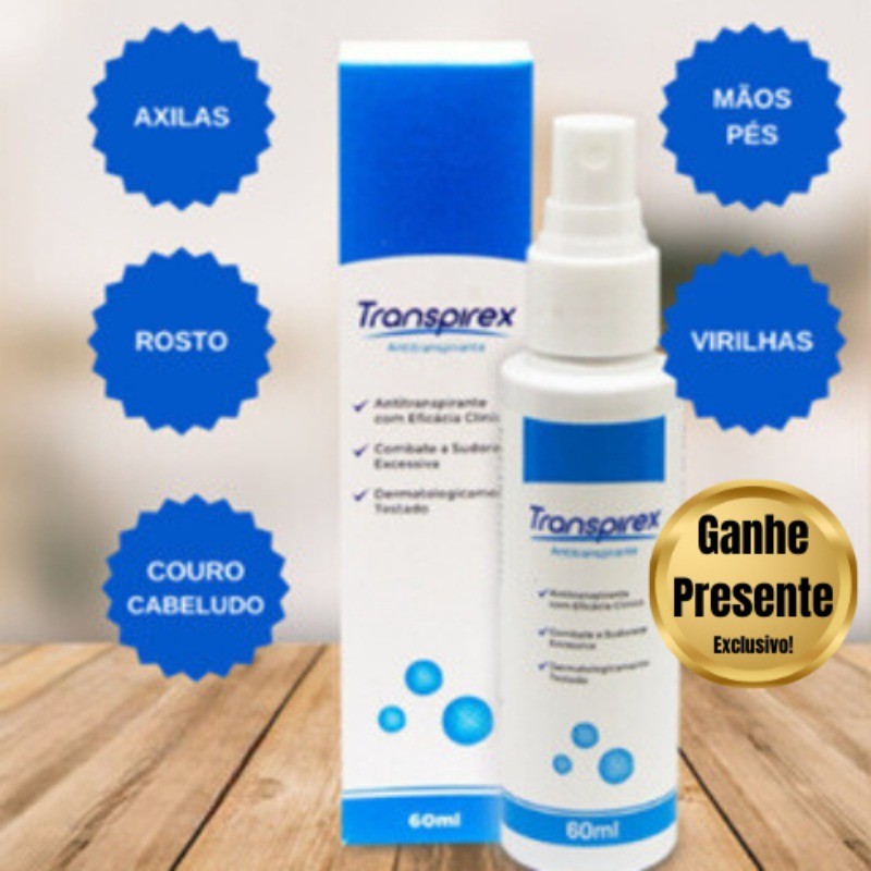 Transpirex Antitranspirante 30ML Combate Suor Excessivo Sudorese ...