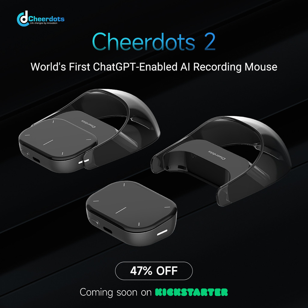 Cheerdots Creative+AI Smart Split Air Mouse Carregamento sem fio Bluetooth Modo duplo | Shopee ...