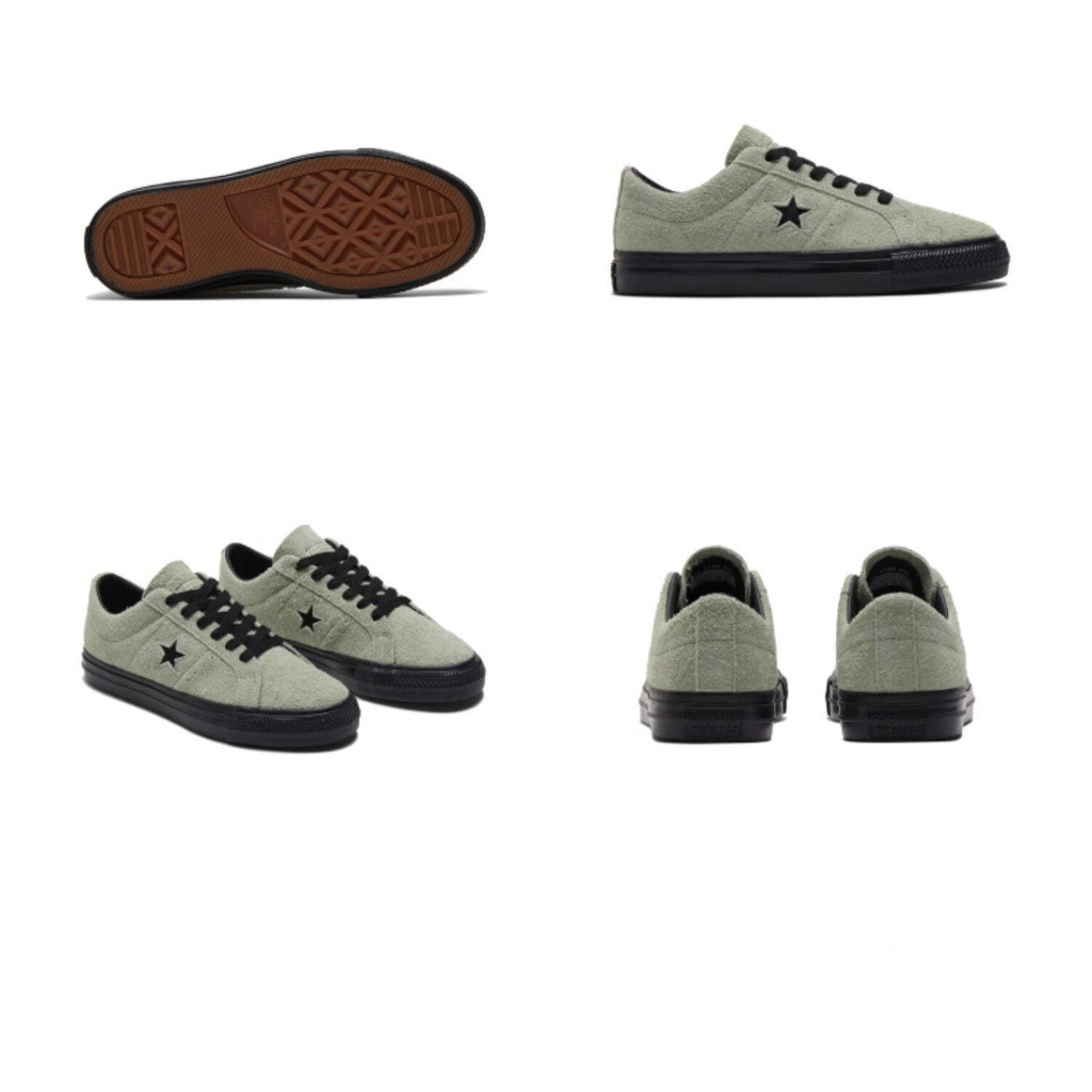 One Star Pro Kimura retro sapatos casuais skate A05268C fundo preto estrela luz negra green-B175 ...