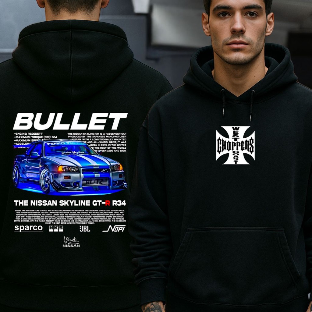 Moletom Bullet Skyline Gtr R34 Paul Walker Carro Velozes Choppers ...