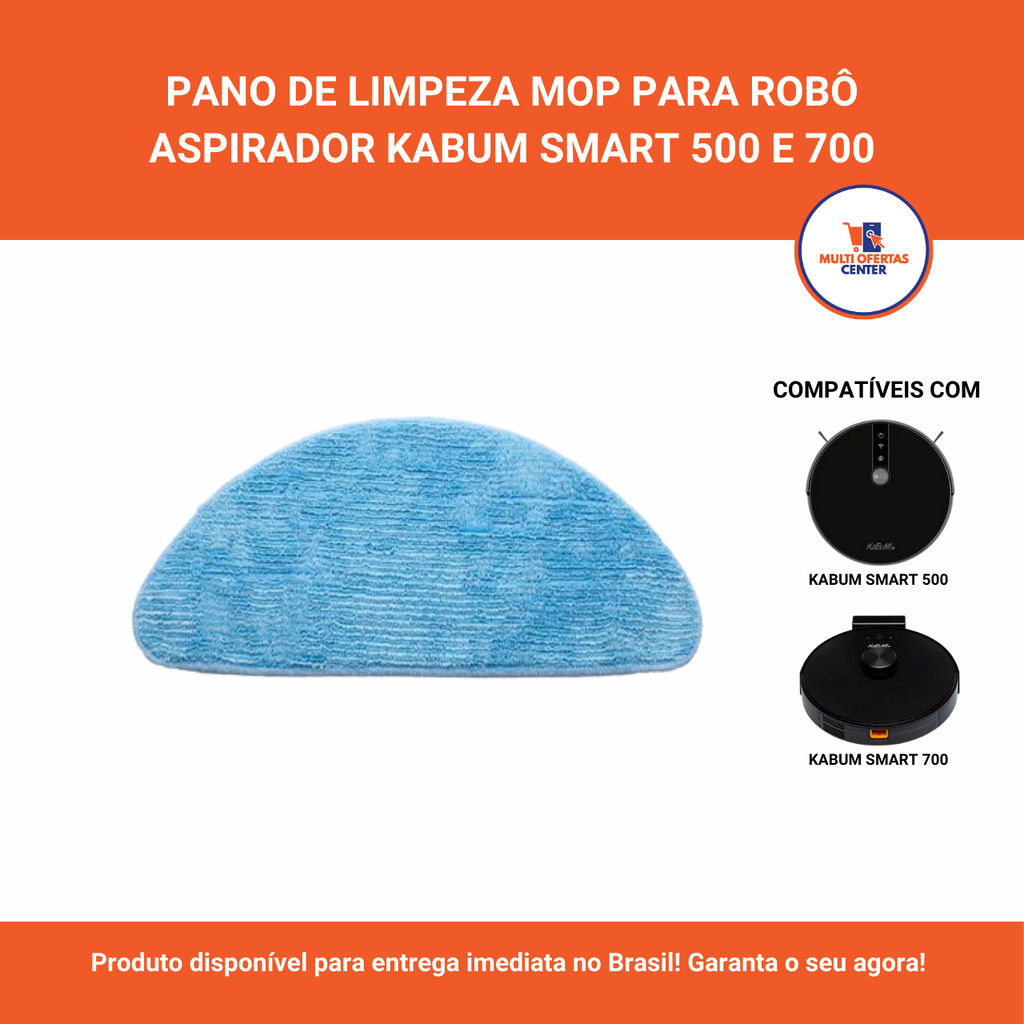 Pano de Limpeza MOP para Robô Aspirador Kabum Smart 500 e 700 | Shopee ...