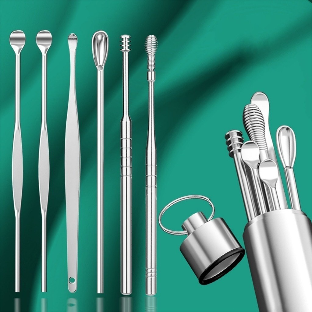 6 pcs orelha cera colheita ferramenta conjunto colher espiral ...