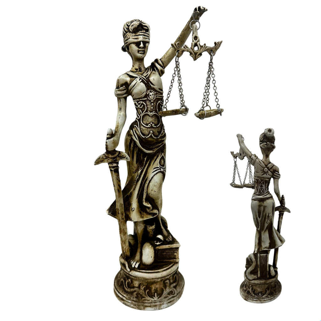 Estatueta Deusa da Justiça Themis Presente Formatura Direito Advocacia ...