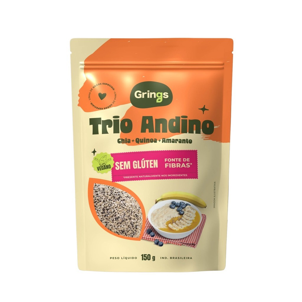 Grings Trio Andino Chia + Quinoa + Amaranto 150g | Shopee Brasil